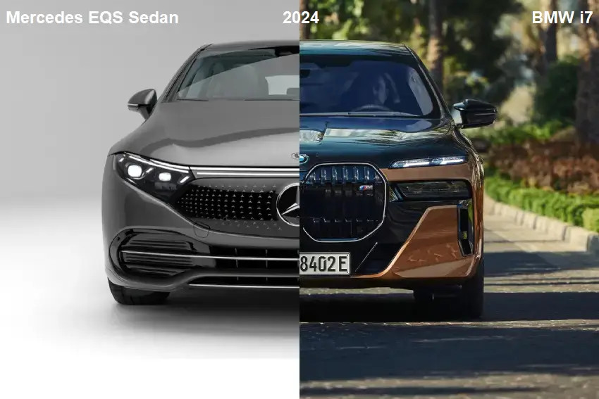 StriveME - اليكم ابرز الفروقات بين بي ام دبليو آي 7 ومرسيدس إي كيو اس سيدان 2024